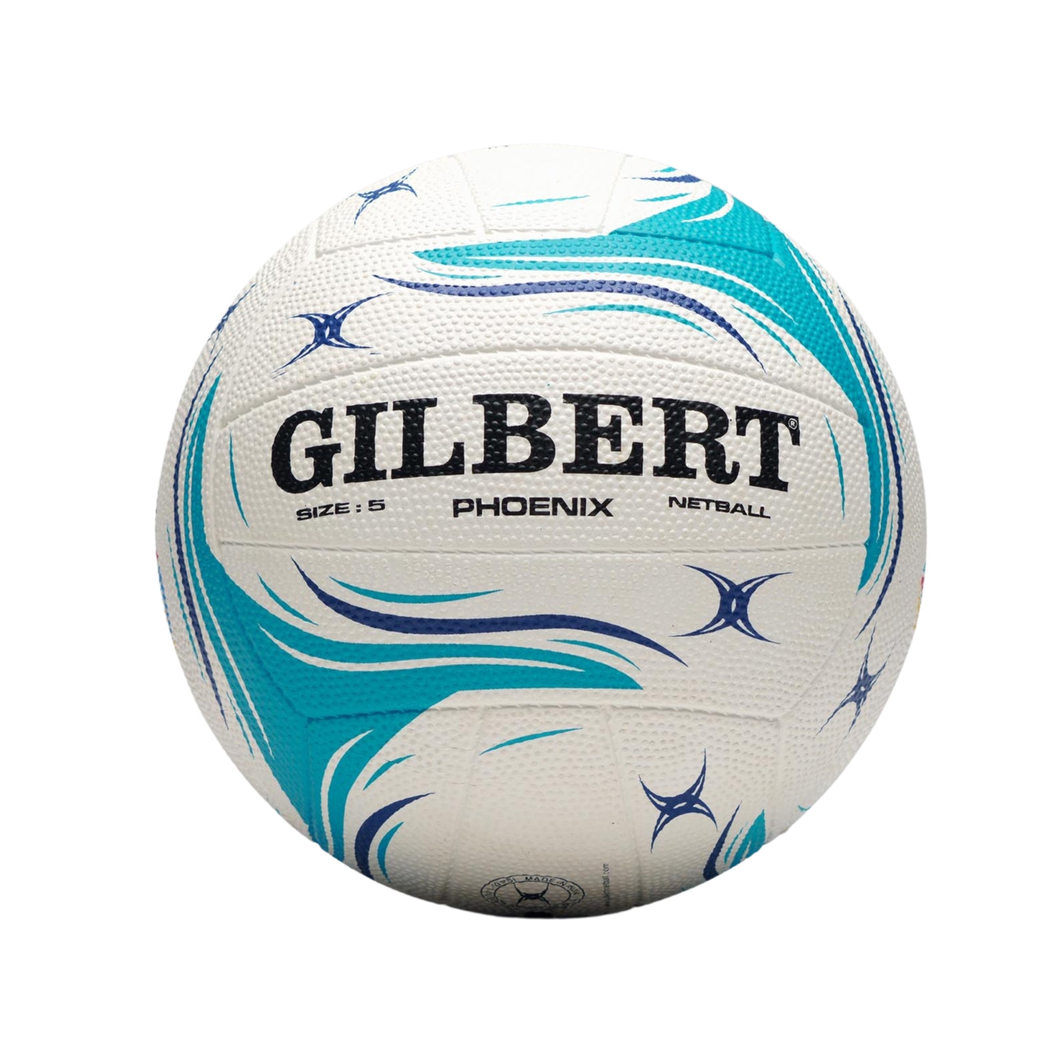 Gilbert Netball Phoenix Match Ball: Teal - 5