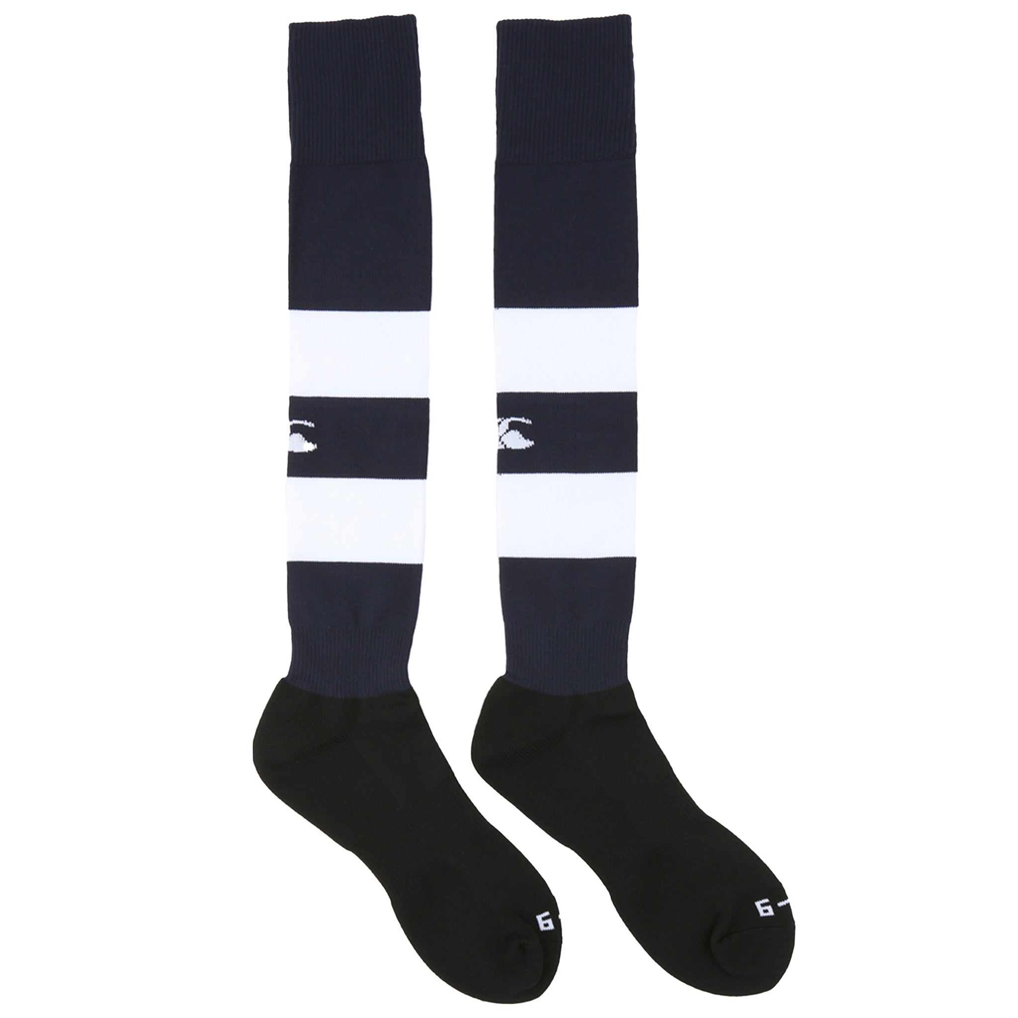 Canterbury Club Hooped Sock: Navy