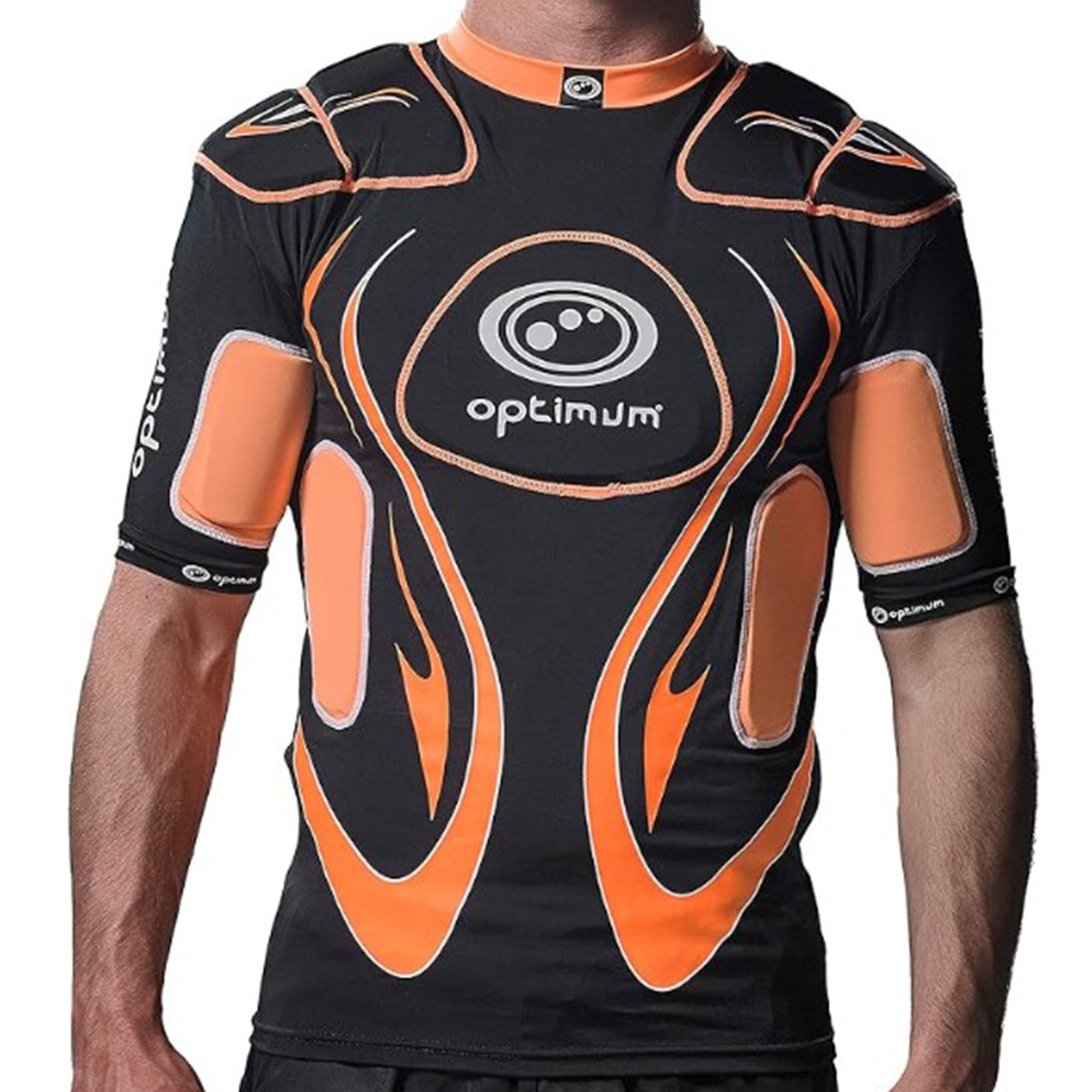 Optimum Inferno Senior Protective Top: Orange/Black