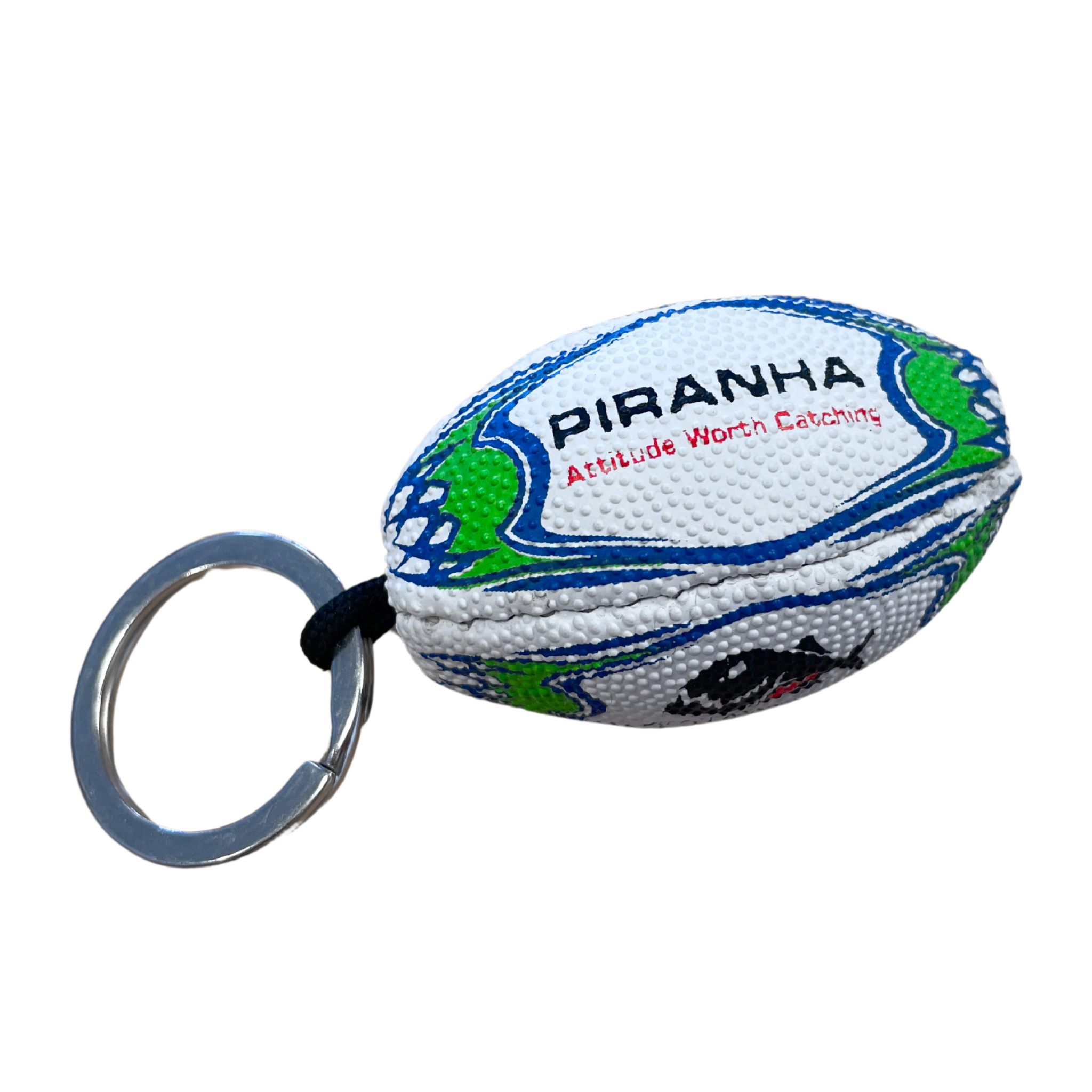 Piranha Rugby Ball Key Ring