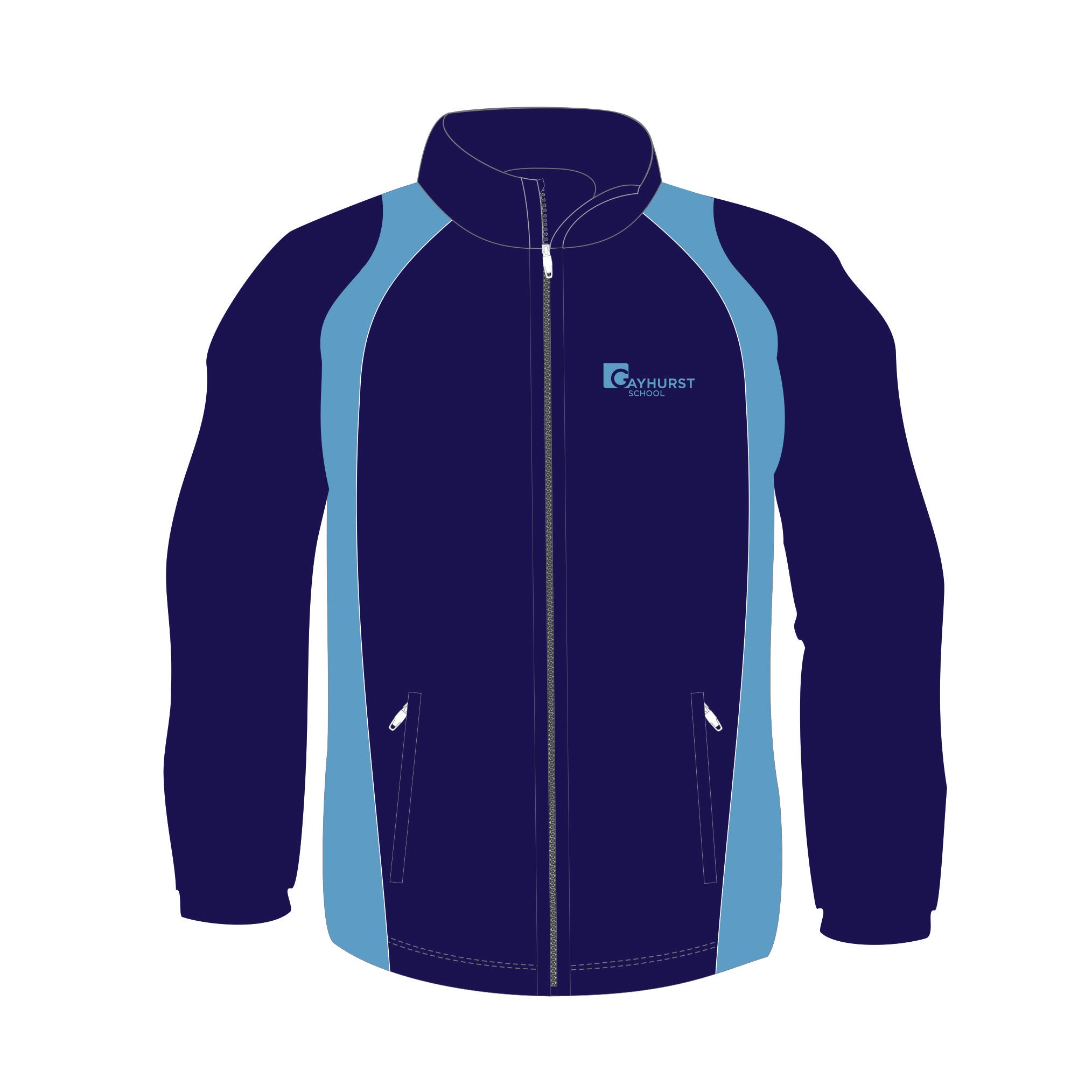 Gayhurst School Track Top: Navy