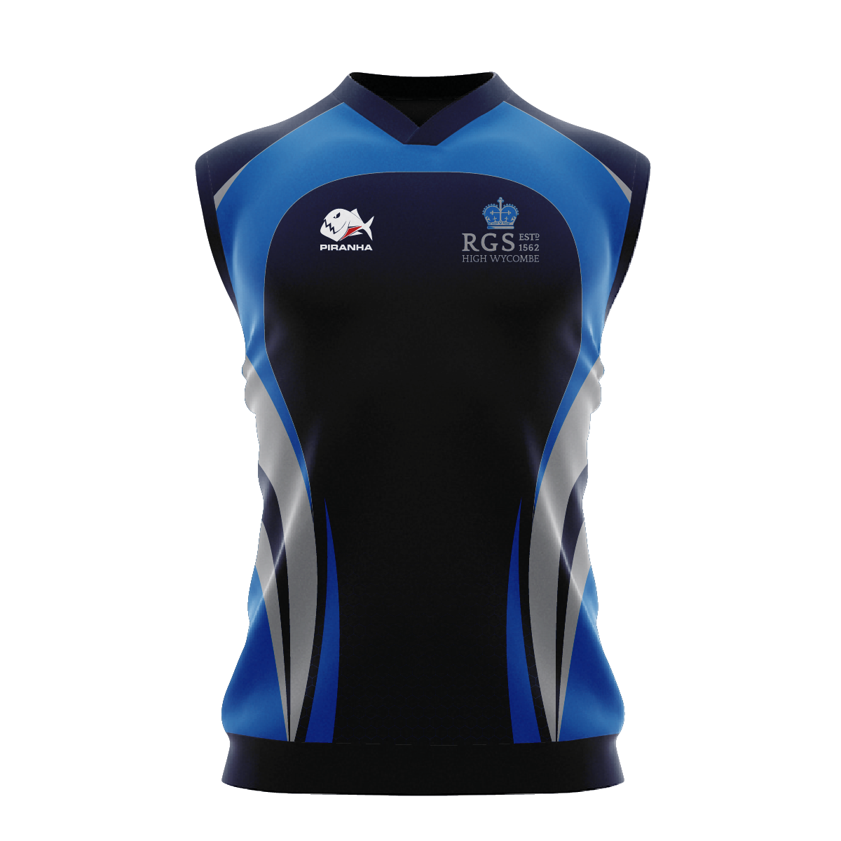 Royal Grammar School Slipover Cricket Sweater: Navy