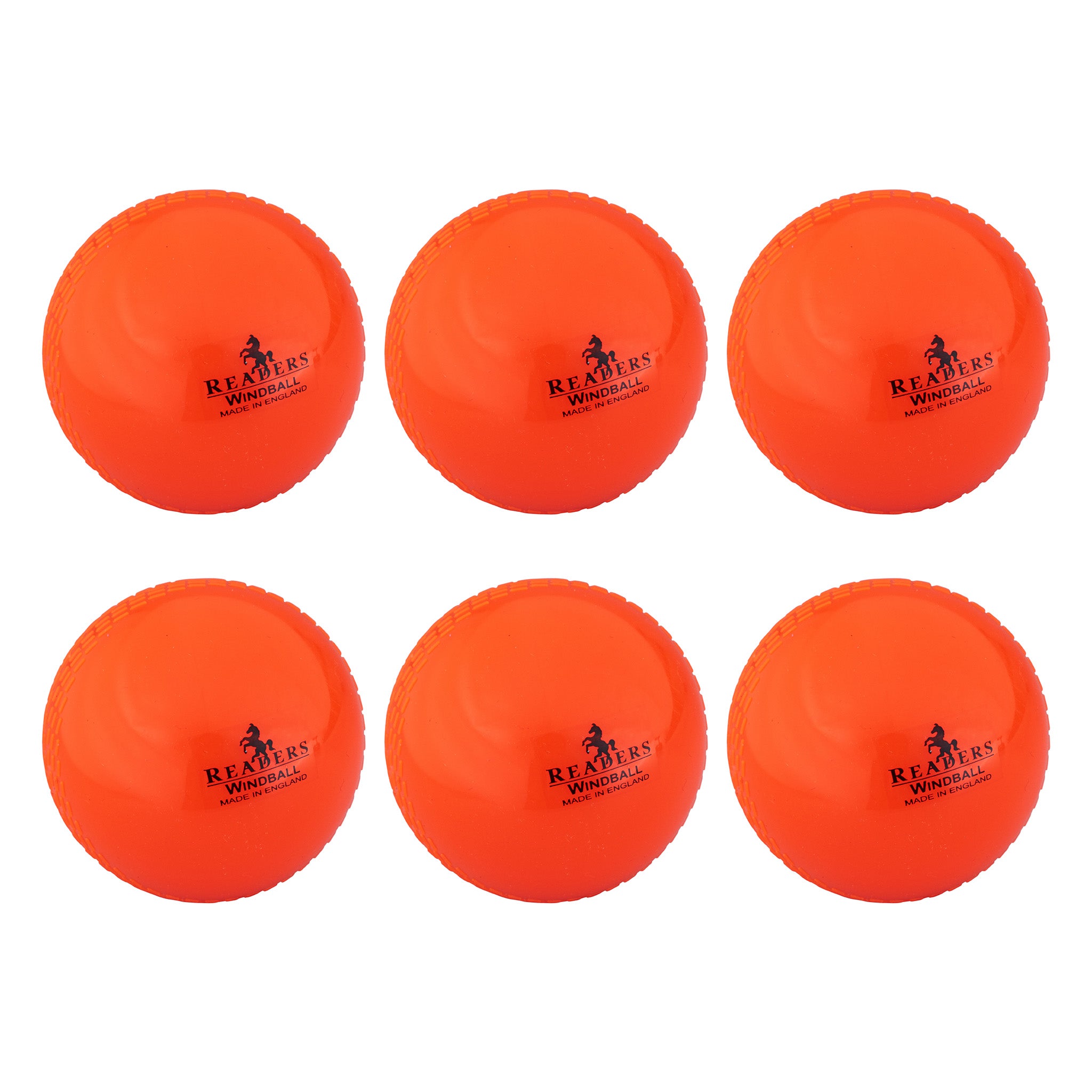 Readers Windball Junior Cricket Ball (Box of 6): Orange